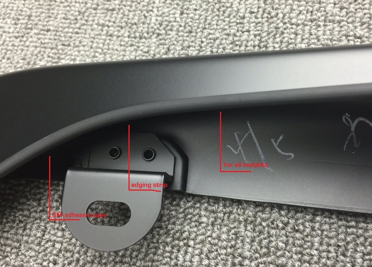 6 Meters Edging Trim Body Kits Fender Strip 3M Backing Grey Color ...