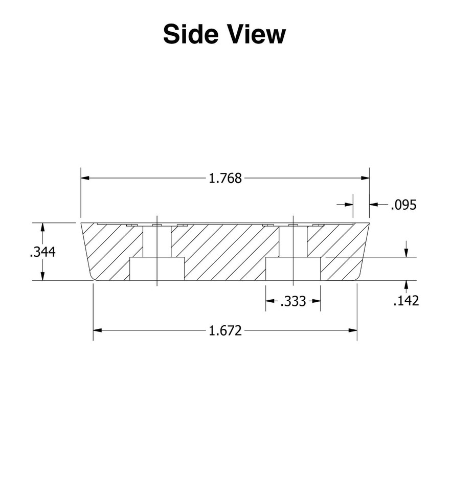 4 SMALL RECTANGLE RECTANGULAR RUBBER FEET INDUSTRIAL AMPS CASES - FREE ...