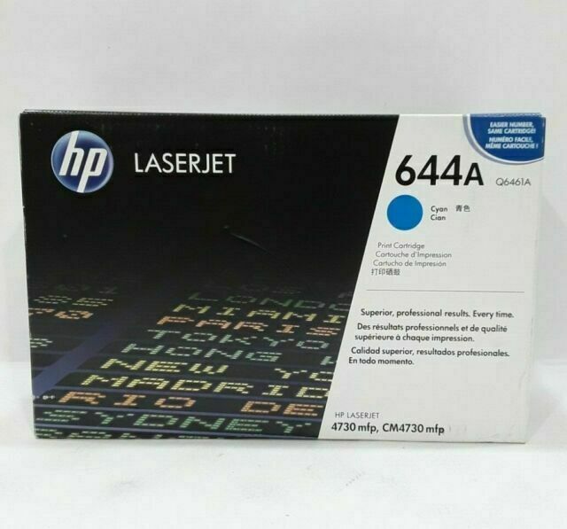 HP 644A (Q6461AC) Cyan Genuine/Original Toner Cartridge for sale online ...