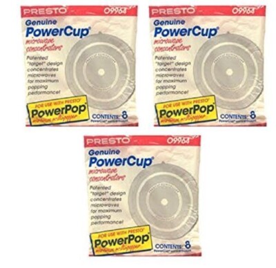 Presto 09964 Microwave Power Pop Powercup Popcorn Concentrator Cup - 24 ...