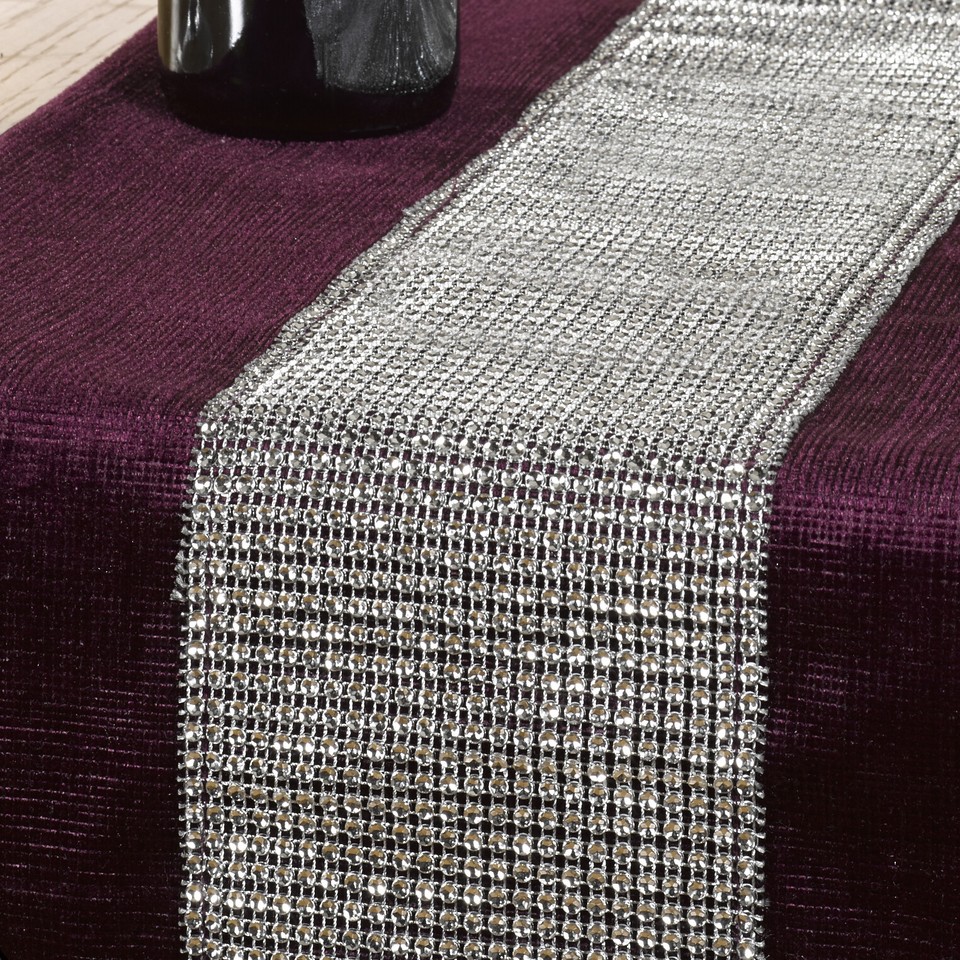 Table Runner Tasselled Soft Velvet Table Decoration Tableware - Eclat ...