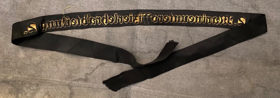 WWII WW2 KRIEGSMARINE WEHRMACHT MILITARY GERMAN NAVY NAVAL CAP TALLY ...