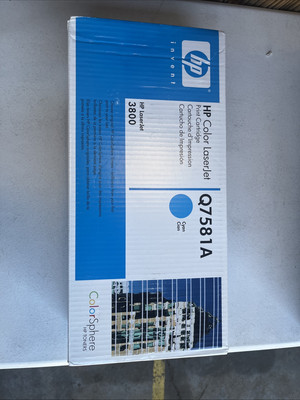 Genuine OEM Sealed HP Q7581A Cyan Genuine Toner Cartridge for HP CP3504 ...