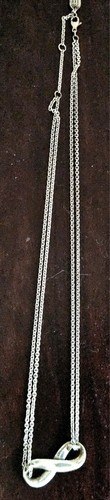 James Avery Retired 925 Sterling Silver Double Rope Infinity Necklace ...