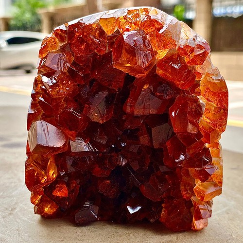 1.99LB Superb Yellow Citrine Crystal Cave Decor Stone Cathedral Geode ...