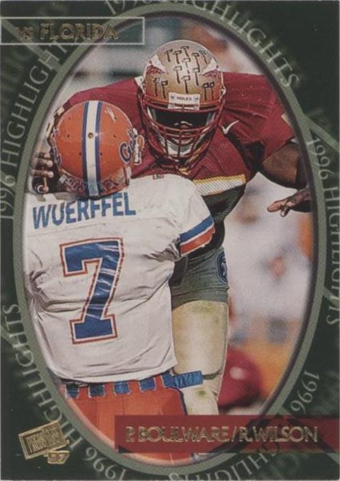1997 Press Pass - Highlights Peter Boulware, Reinard Wilson #43 (RC ...
