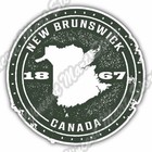 New Brunswick Canada Country Map Grunge Stamp Bumper Vinyl Sticker ...