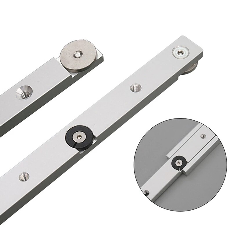 T-Track Miter Slot Slider Bar Table Saw Gauge Aluminium Alloy ...