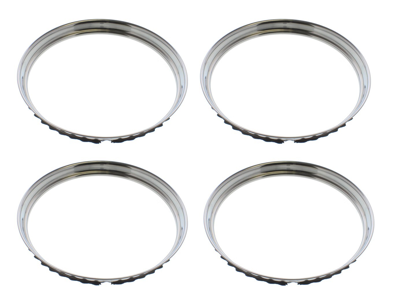 GM CHEVY OLDS PONTIAC RALLY WHEEL BEAUTY TRIM RINGS 1-1/2" DEEP DISH ...