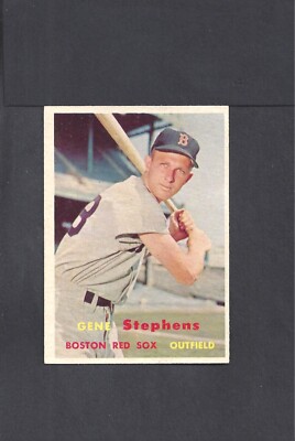 1957 TOPPS #217 GENE STEPHENS-3--RED SOX--NO CREASES--EX/MT | eBay