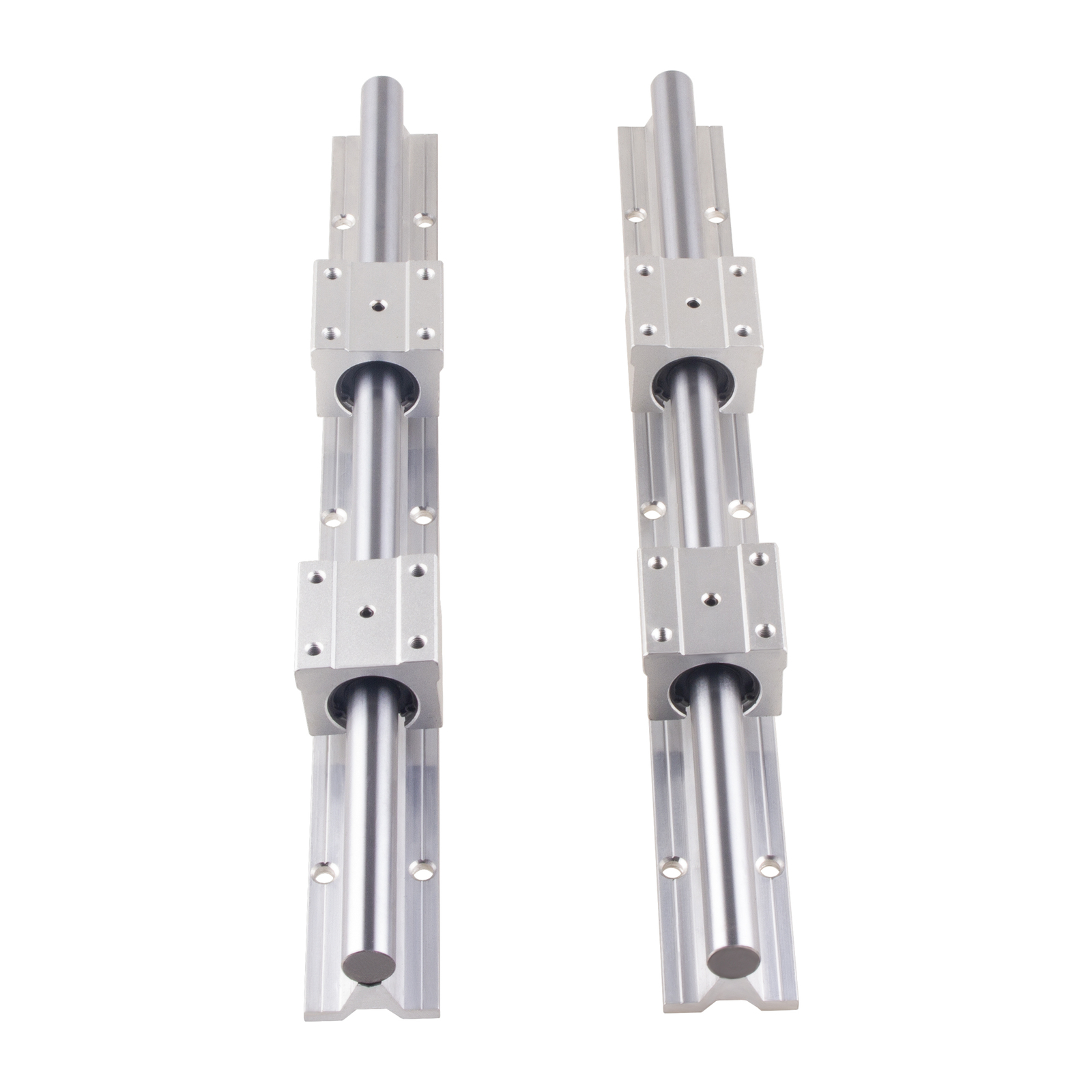 2PCS SBR12 300-1500mm Fully Supported Linear Rail &4PCS SBR12UU Block ...