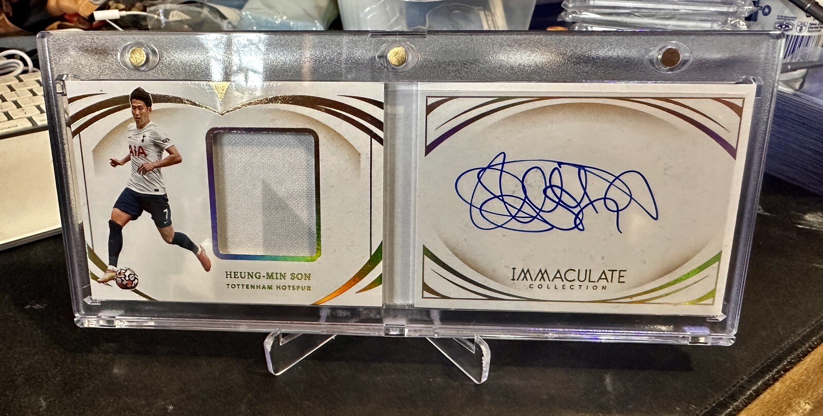 2021 Panini Immaculate Heung-Min Son Signature Patch Auto Booklet /99 ...