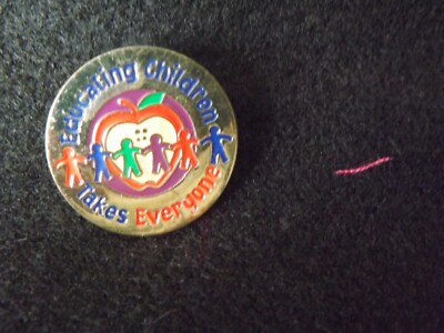 Educating Children Takes Everyone Lapel Hat Pin | eBay