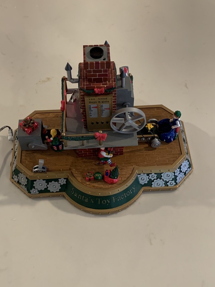 Mr Christmas Santa's Toy Factory animated Xmas figure decor Works READ ...