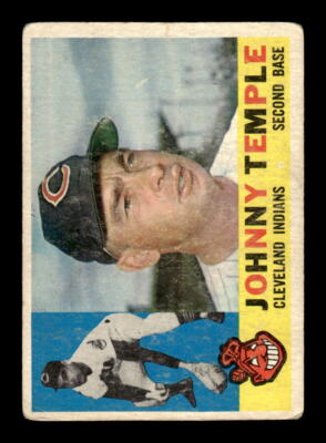 1960 Topps Baseball #500 Johnny Temple Cleveland Indians CREASED | eBay
