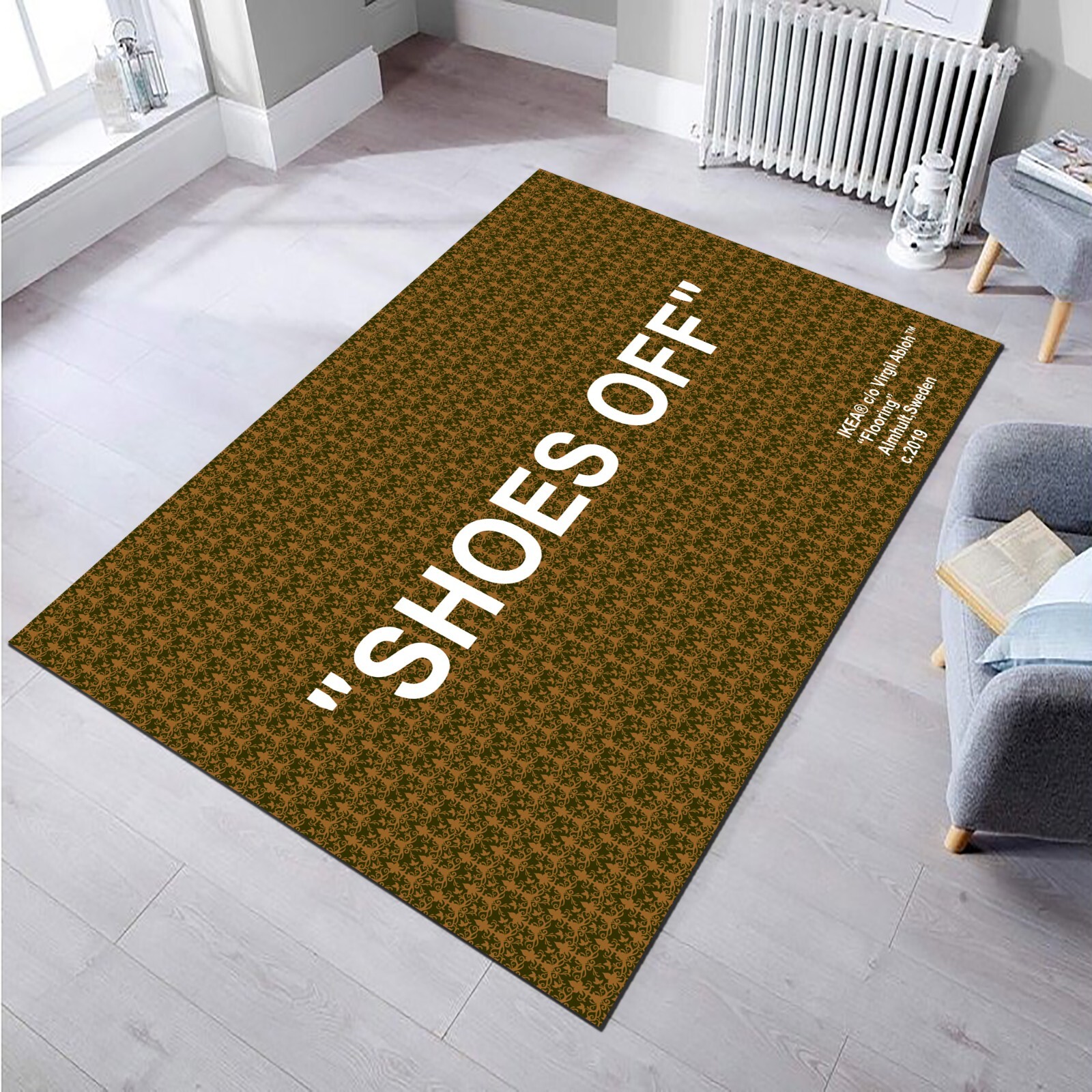 Shoes Off Rug,Shoes Off Decor,Rug For Living Room,Washable Rug,Custom ...