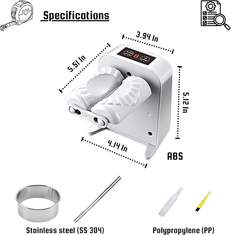 Electric Dumpling Maker Pro D725 - Automatic Mini Empanada, Pastry ...