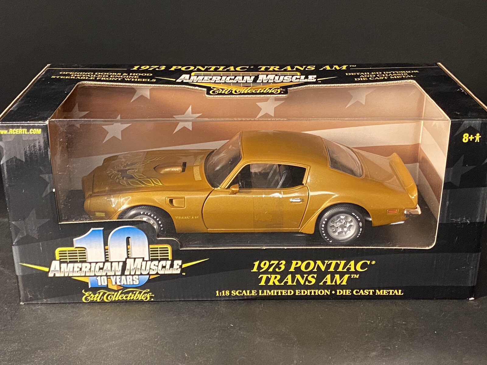 Ertl American Muscle Limited Edition 1973 Pontaic Trans Am 1:18 Diecast ...