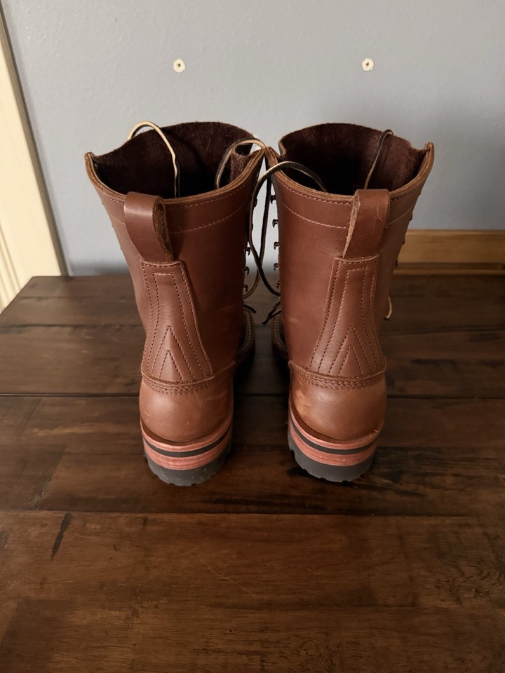 5AA Nicks Boots Made In USA Brown Leather | eBay