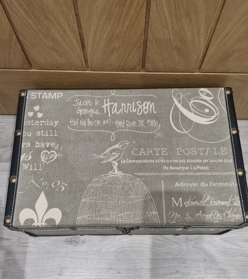 Lovely Shabby Chic / Vintage Style Wooden Trunk/Chest Storage Box | eBay UK