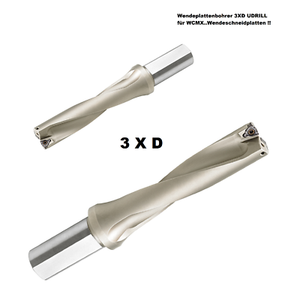 1 Wendeplattenbohrer, Vollbohrer, 3 x D , für Platten WCMX ...