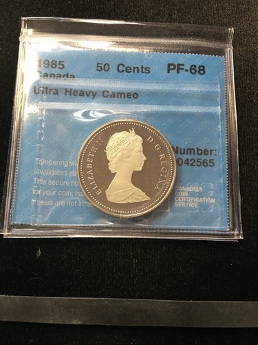 1985 CCCS Graded Canadian 50 Cent, **PF-68 UHC** | eBay