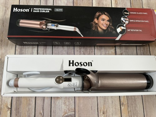 Hoson 2" Professional Hair Curler X8399 Ceramic Curling Iron w/LCD ...