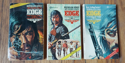 EDGE LOT George G. Gilman Western 3 BOOKS #16,17,23 ECHOS OF WAR ...