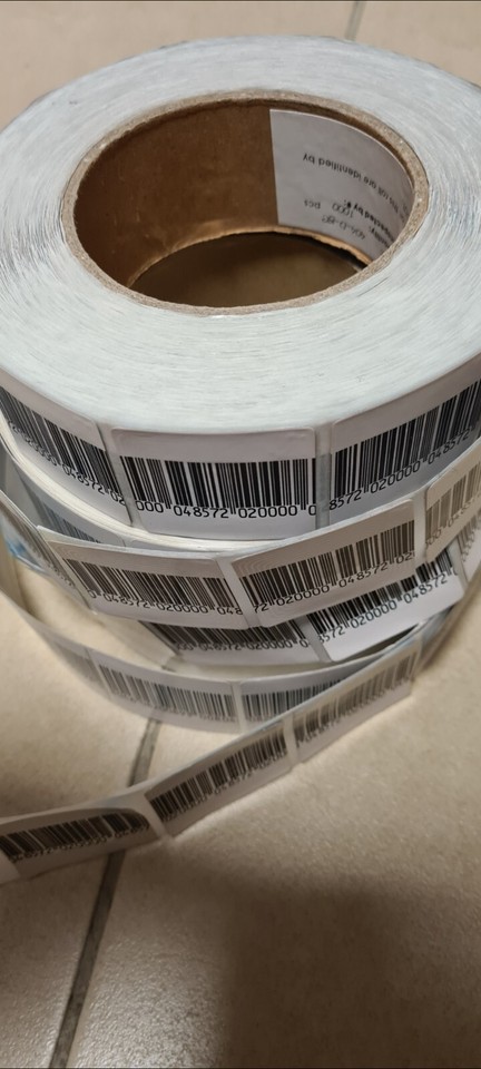 Security tag fake barcode label 8.2mhz 1500pcs | eBay