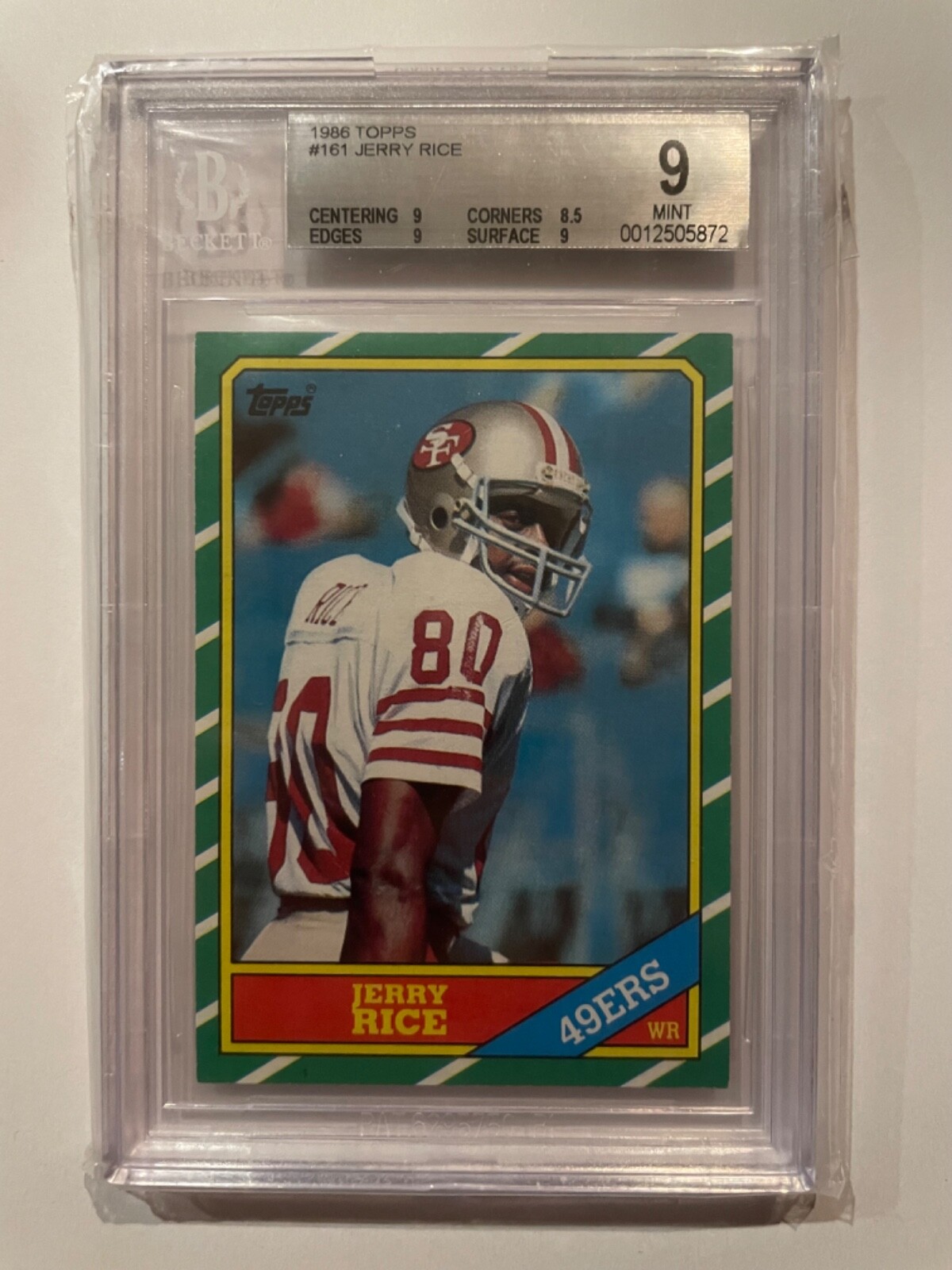 1986 Topps Jerry Rice RC BGS 9 | eBay