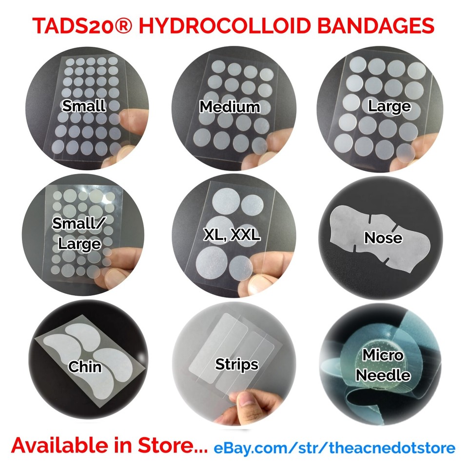 EXTRA LARGE/JUMBO Acne Dots Pimple Patches, OVERSIZED Spot Bandages for ...