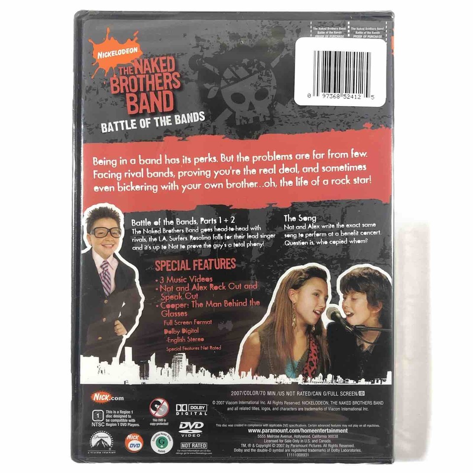 The Naked Brothers Band: Battle of the Bands (DVD, 2007) Brand New ...