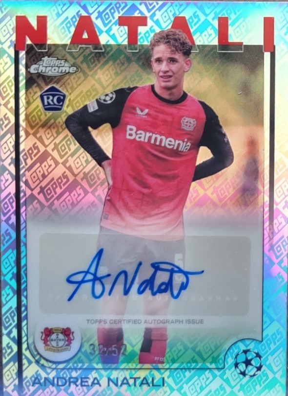 2024-25 Topps Chrome Uefa Club Competitions - Chrome Autographs Andrea ...