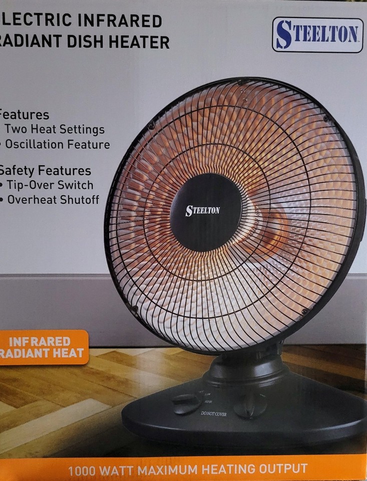 Electric INFRARED RADIANT DISH HEATER Steelton | eBay