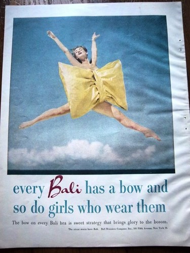 1959 BALI BRA Has Yellow Bow & So Do Girls Ad | eBay