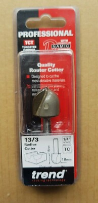 Trend Router Bit 13/3 1/4" Shank TC New Radius Cutter for Festool ...