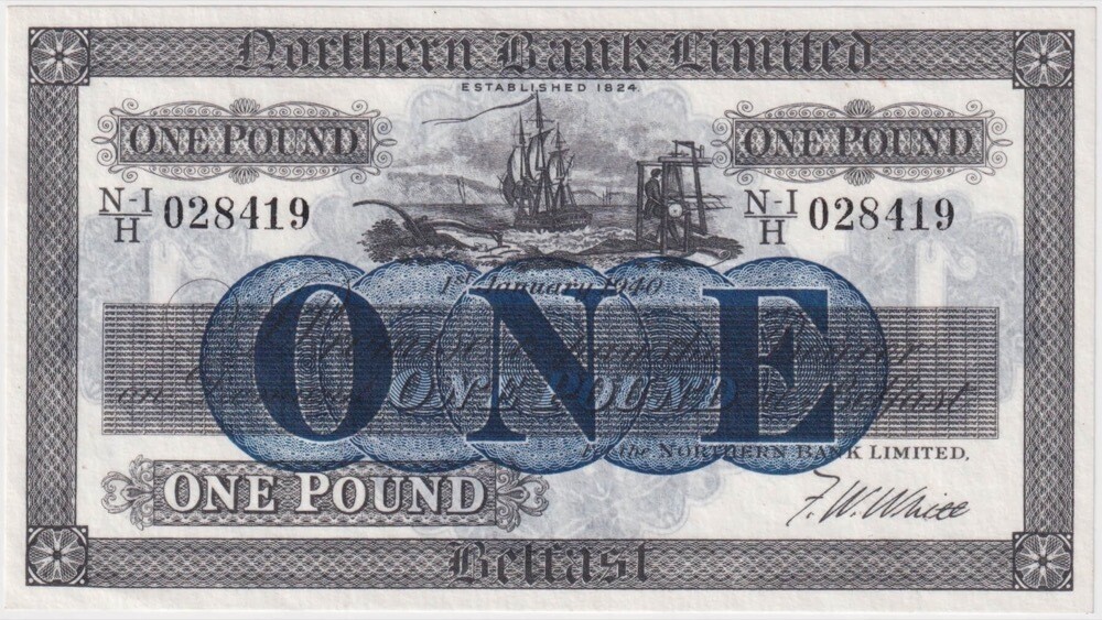 Northern Ireland 1940 1 Pound P# 178b Uncirculated | eBay