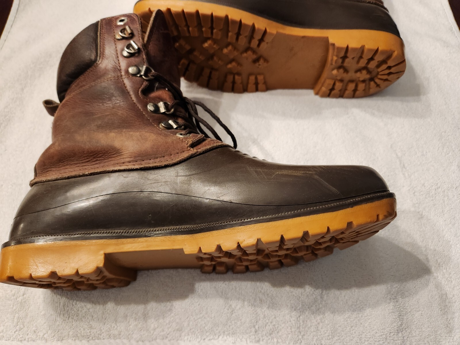 Herman SURVIVORS Vintage Brown leather upper, rubber … - Gem