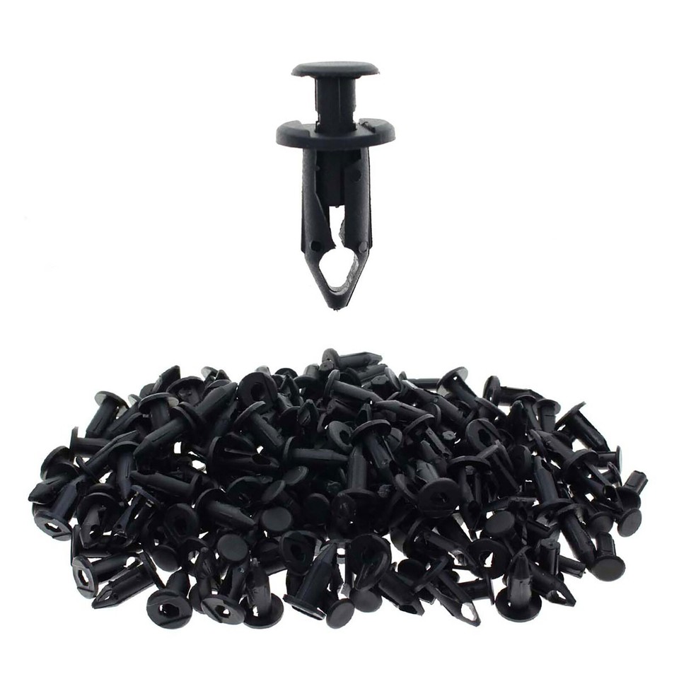 100x ATV 8MM Hole Plastic Rivets Retainer Fender Bumper Push Pin ...