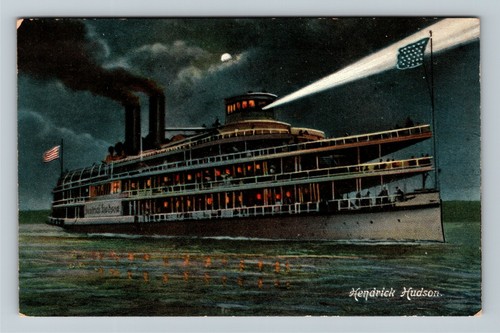 Kendrick Hudson Ship At Night, Vintage Postcard | eBay