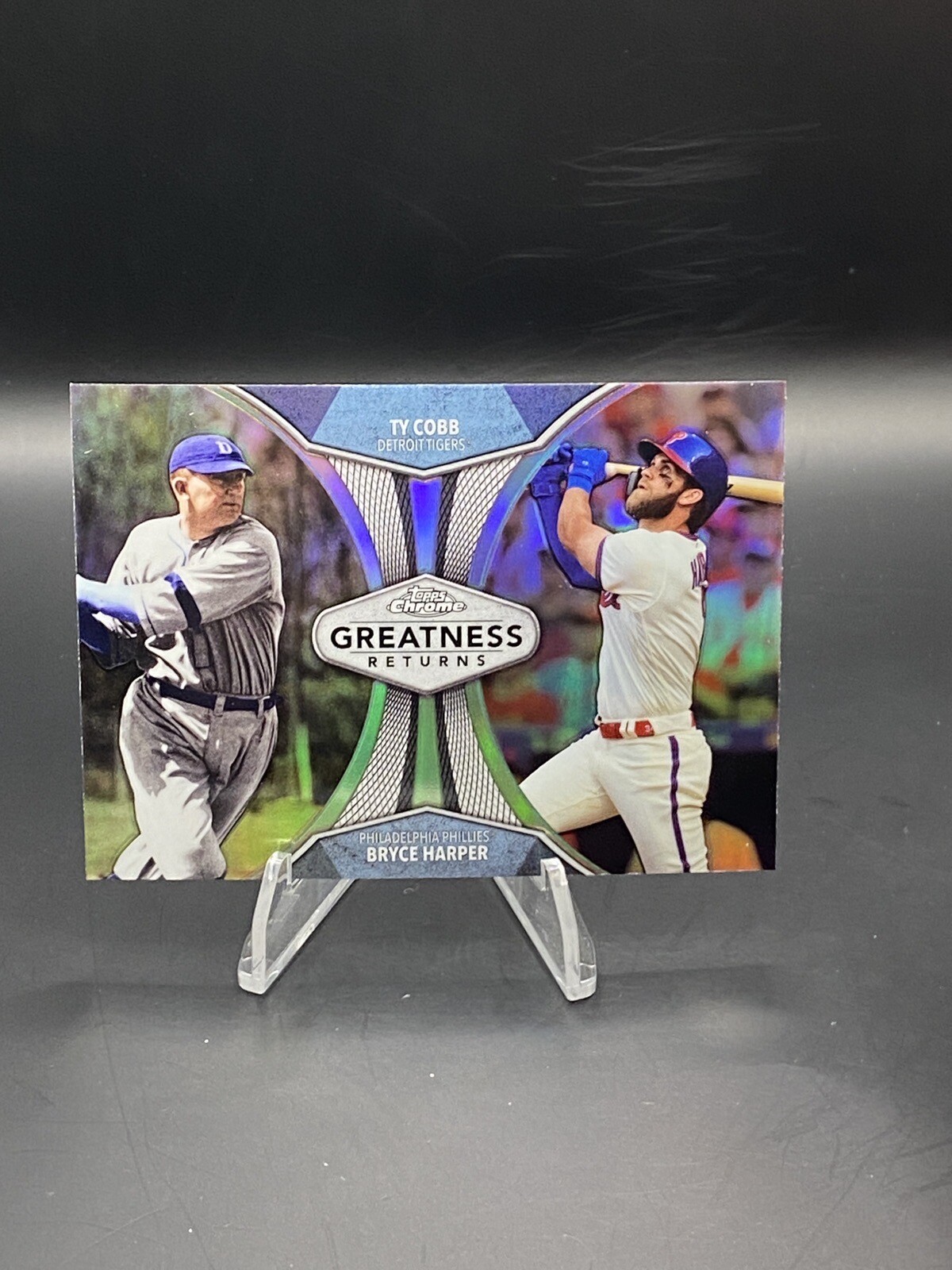 2019 Topps Chrome GRE-7 Ty Cobb / Bryce Harper Greatness Returns | eBay