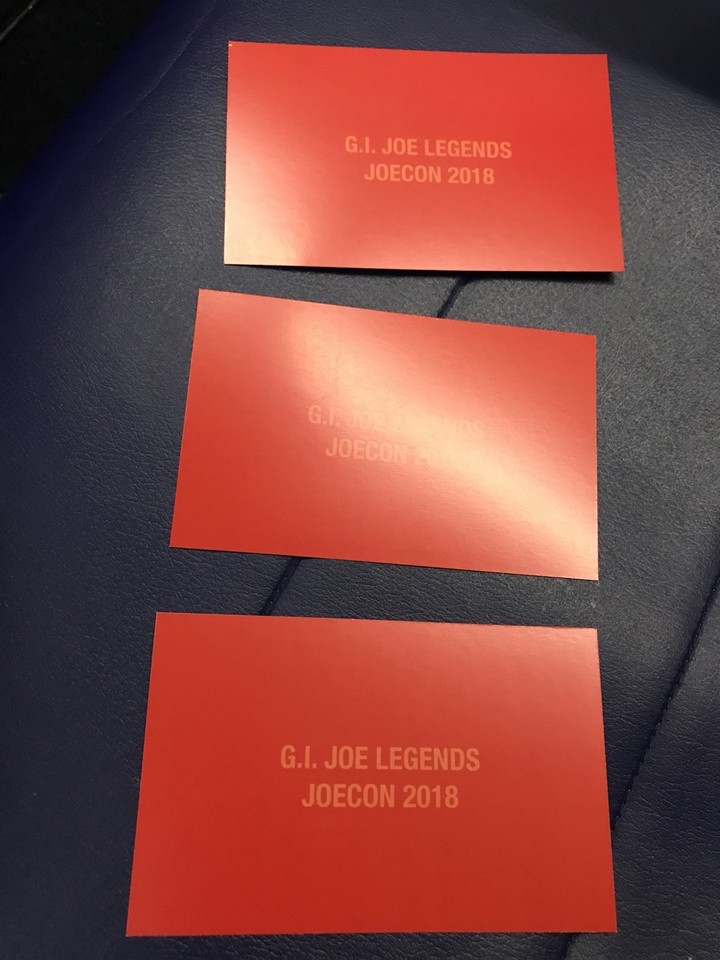 Joecon 2018 GI JOE CONVENTION FILE CARD LEGENDS 3 CARD SET EXCLUSIVE | eBay