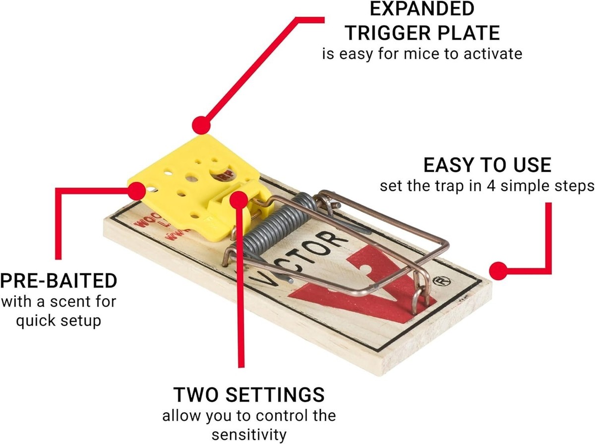 Engineering Dimensions Of A Victor Mouse Trap 3D Victor Power Kill