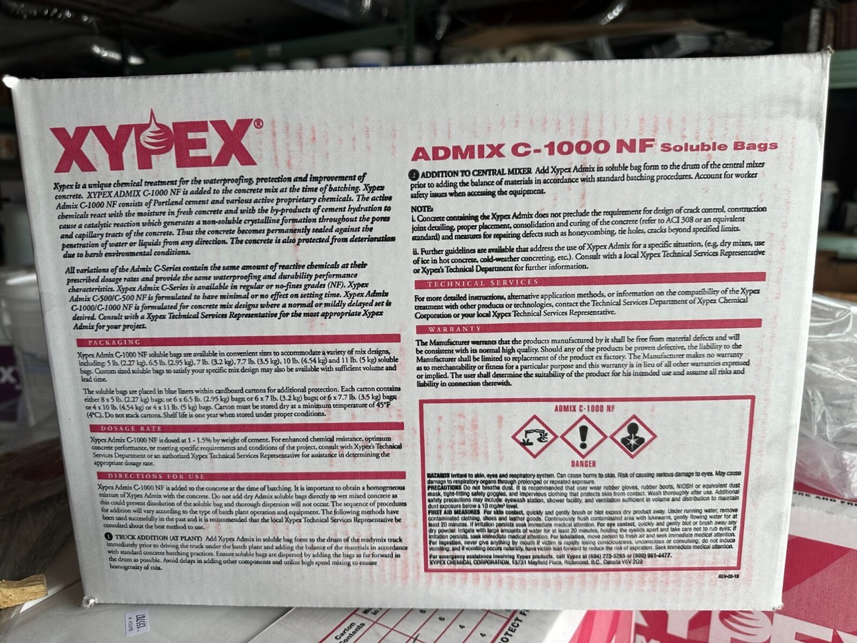 Xypex Admix C1000nf Building Material Company Building XYPEX Admix C