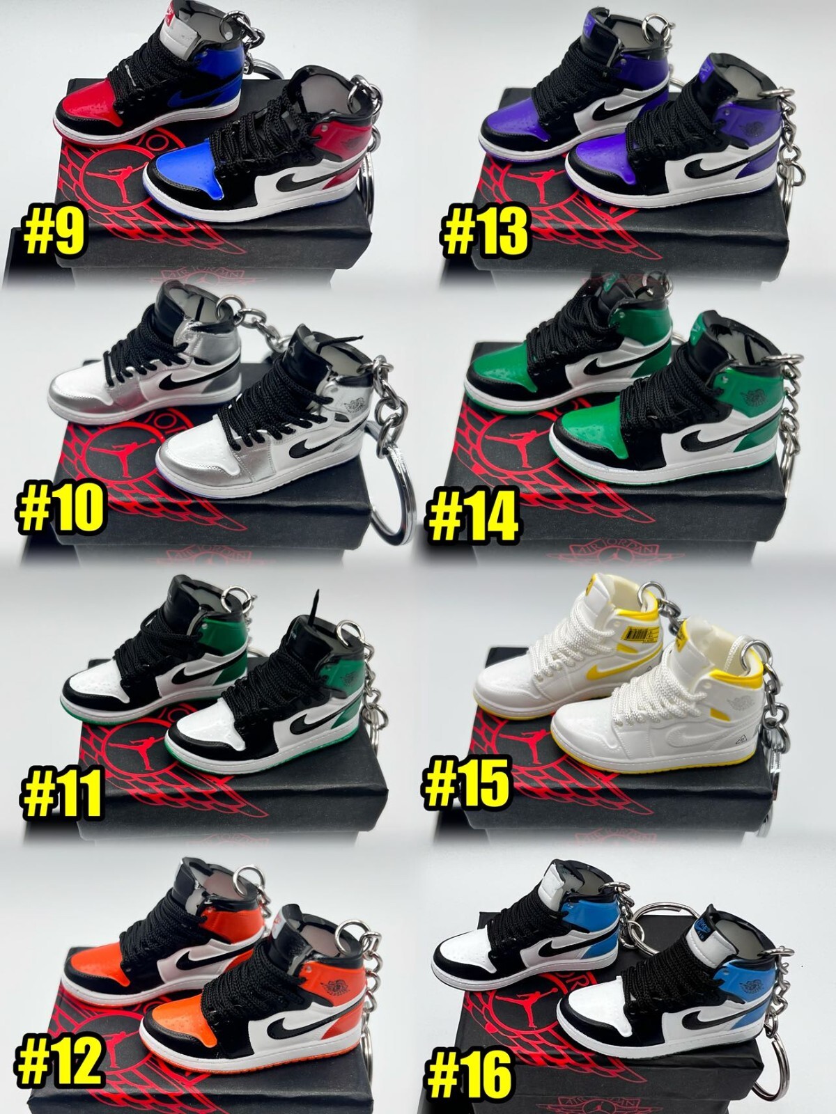 Jordan Key Chains Pendant Collectible Mini Shoe Keyrings｜Shoe Box ...