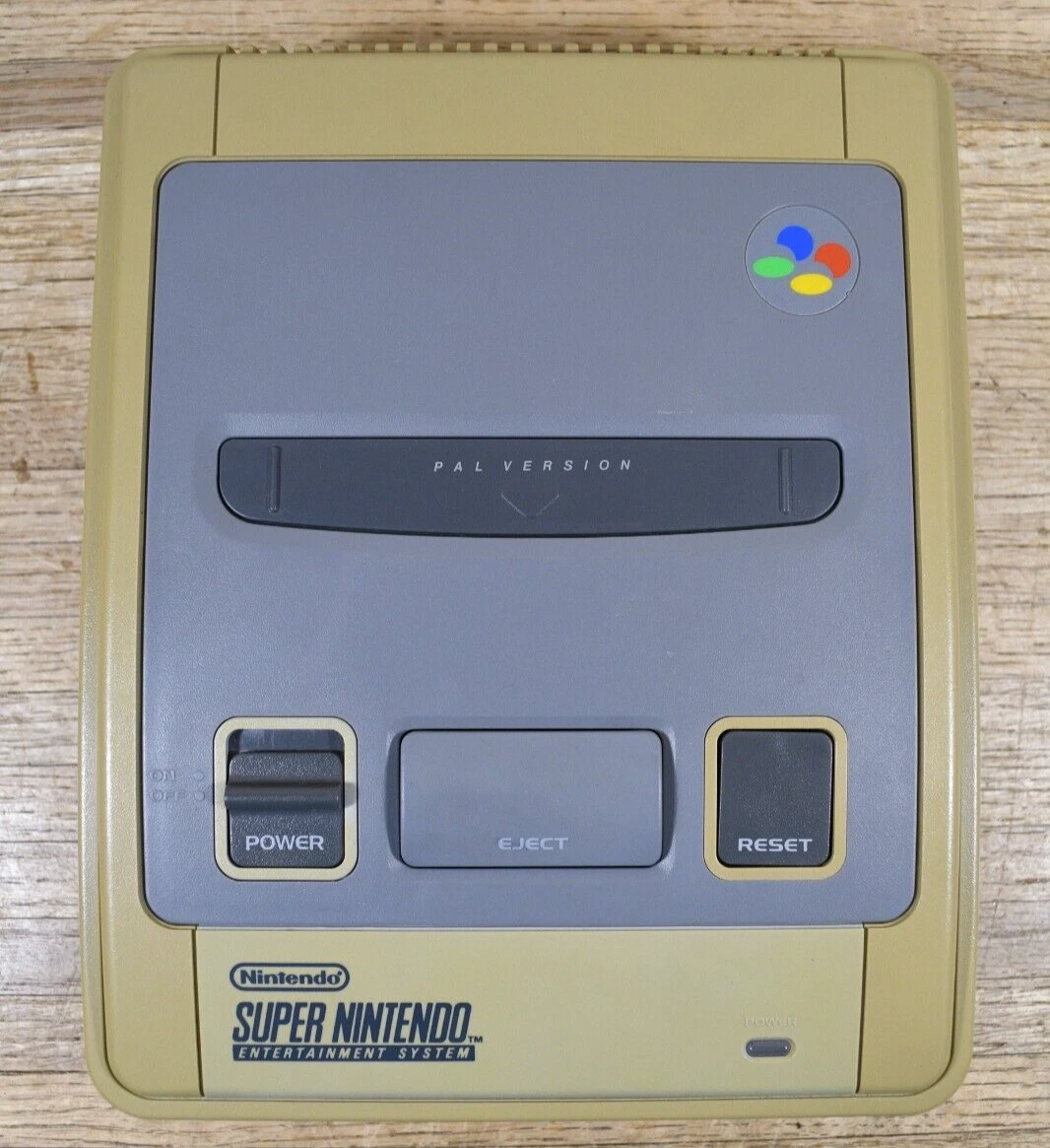 Super Nintendo Console Back