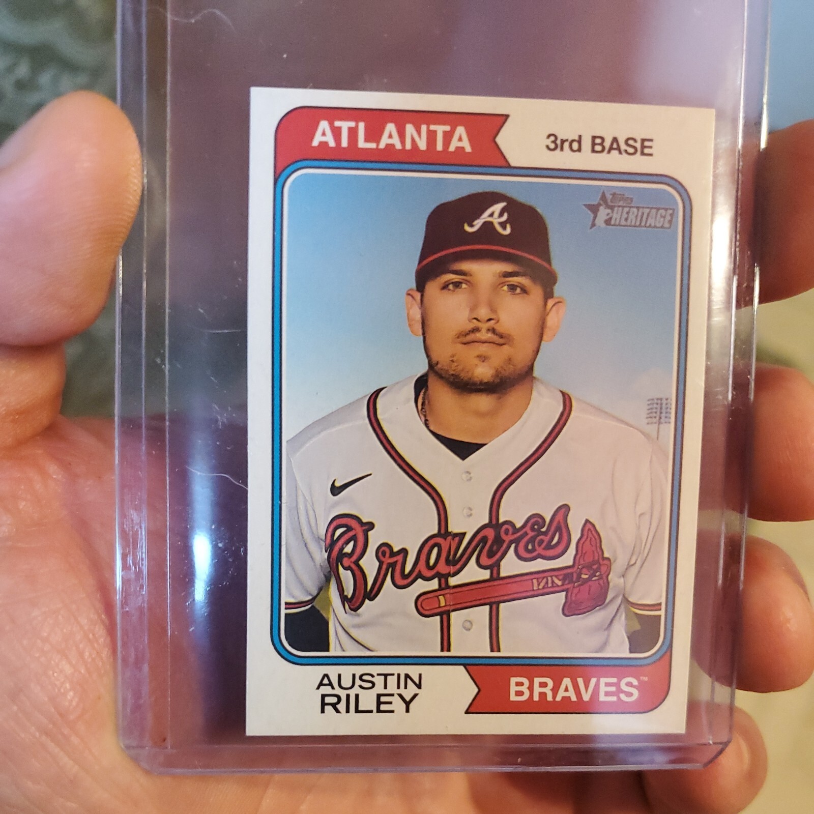 2023 Topps Heritage - Mini #82 Austin Riley, Austin Riley /100 for sale ...