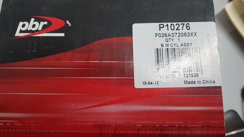 PBR JBP10276 Brake Master Cylinder suits Holden Apollo/Toyota Camry1989 ...