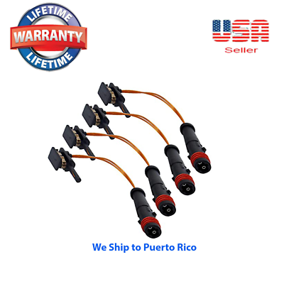 Set 4 Pcs Fits:W211 W220 Mercedes Front Rear Brake Pad Wear Sensor ...