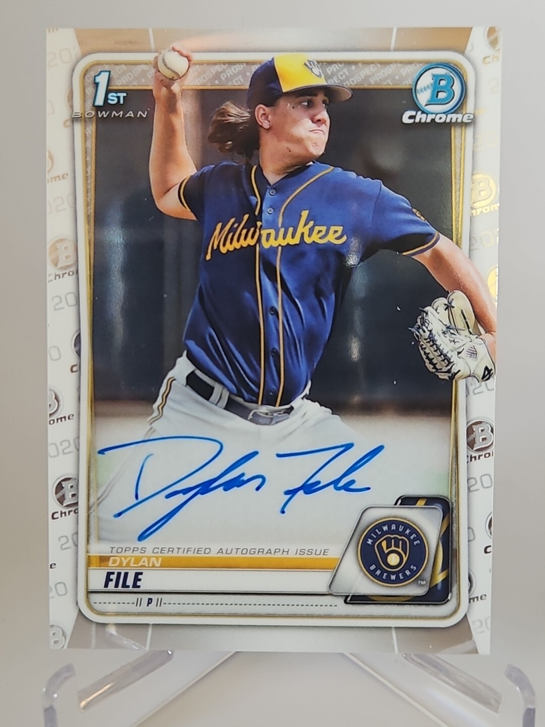 2020 Bowman Chrome Dylan File 1st Prospect Auto Autograph #CPA-DF ...